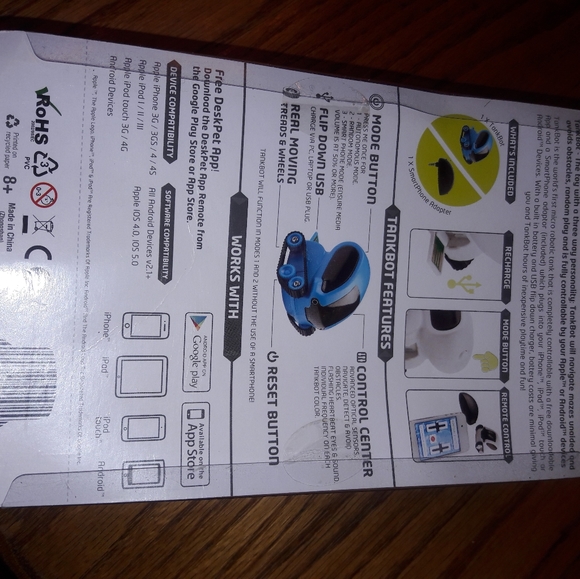 Desk Pets | Toys | Tankbot Micro Robotic Tank Control With Phone | Poshmark